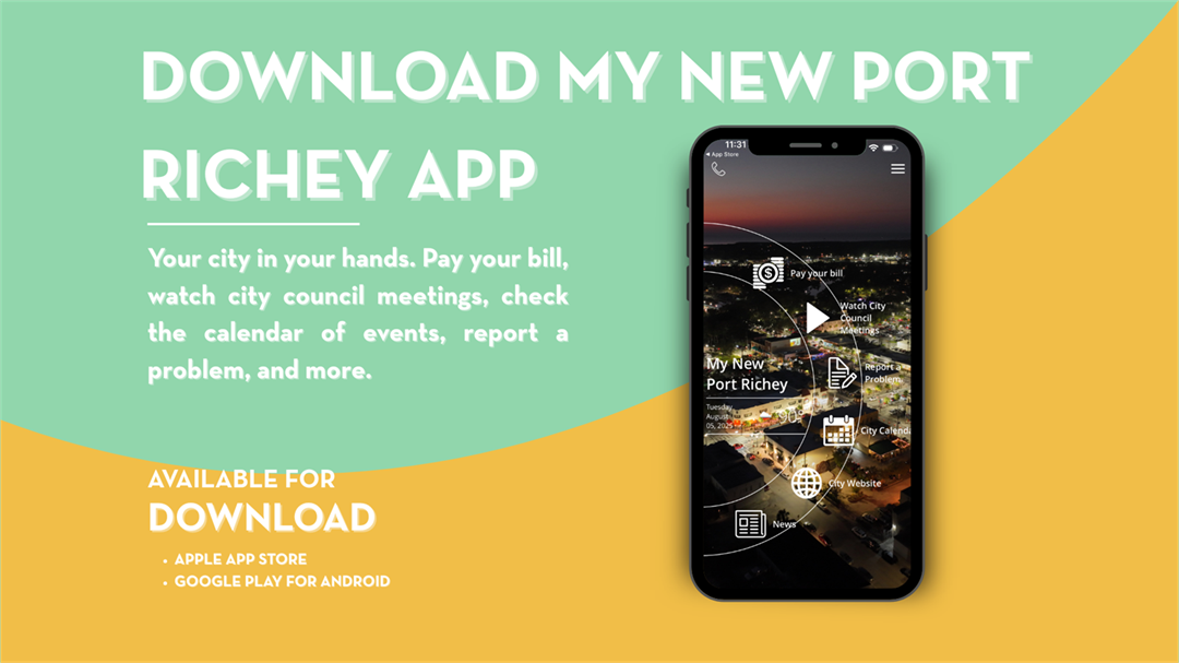 Download My New Port Richey App - City of NPR